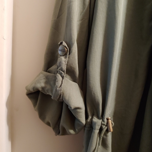 Sanctuary | Jackets & Coats | Sanctuary Olive Green Drawcord Cinch ...